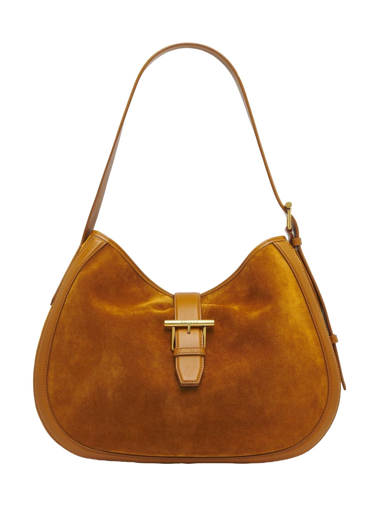 ALEXANDER MCQUEEN Alexander McQueen T-Bar Shoulder Bag in Suede